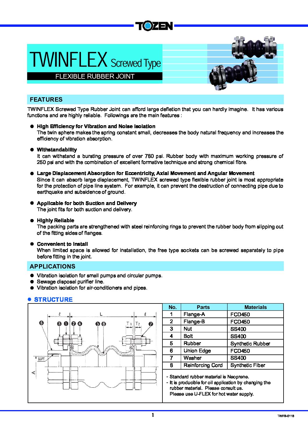 Catalog - Tozen Industrial Co.,Ltd.
