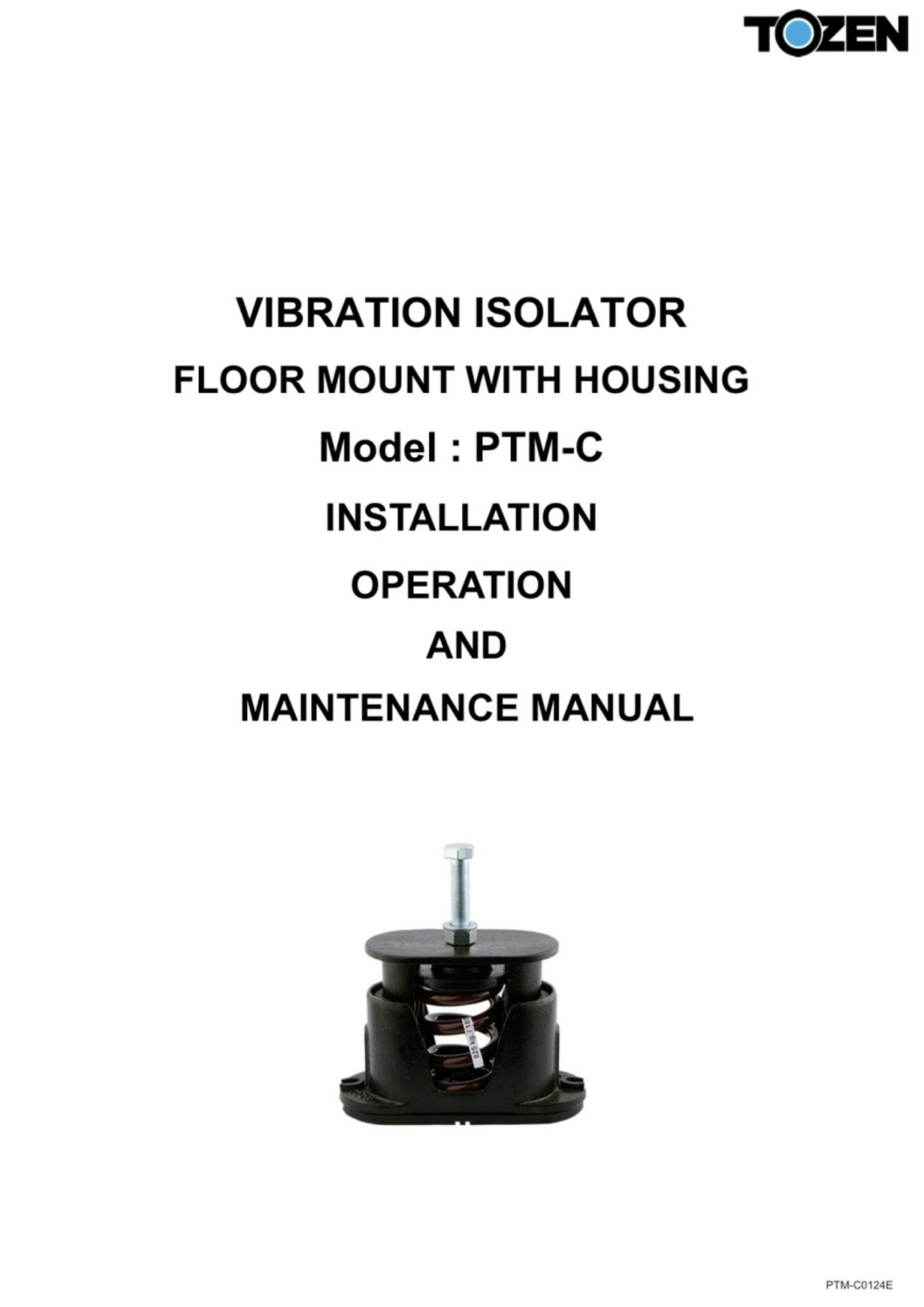 Manual - Tozen Industrial Co.,Ltd.